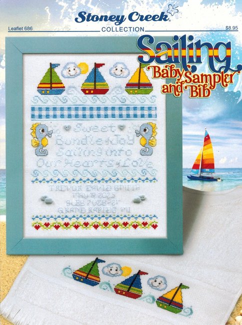 Sailing Baby Sampler - Sailing Baby Sampler chart - Salty Yarns