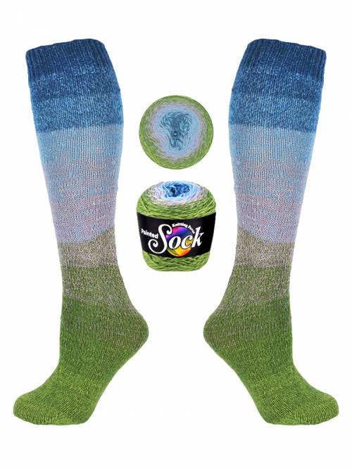 Isla Bonita (#115) - KFI Painted Sock Yarn - Salty Yarns