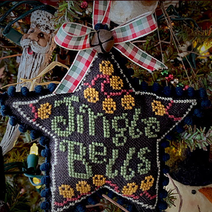 Jingle Bells Star Ornament - Jingle Bells Star Ornament chart - Salty Yarns